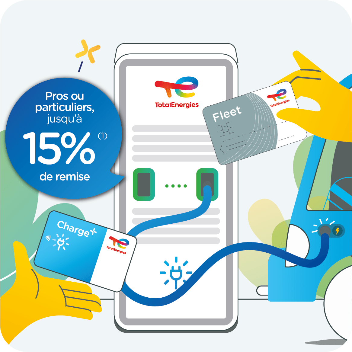 Jusqu'à 15% de remise sur vos recharges électriques | Charge+